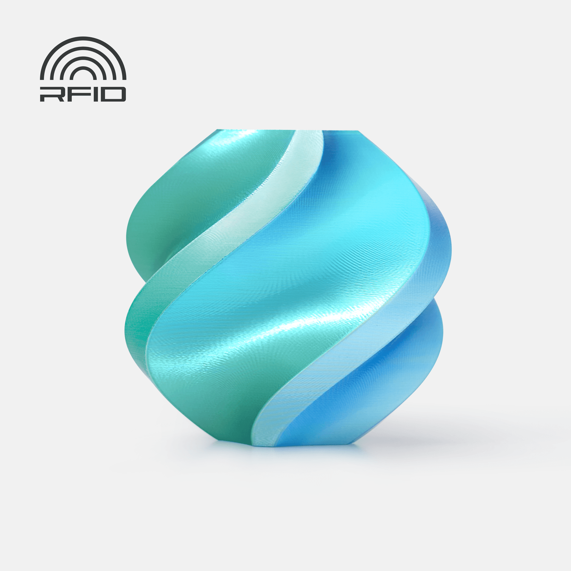 Bambu PLA Silk Multi-Color - Blue Hawaii (13904) Filament 1.75mm – 1kg ...